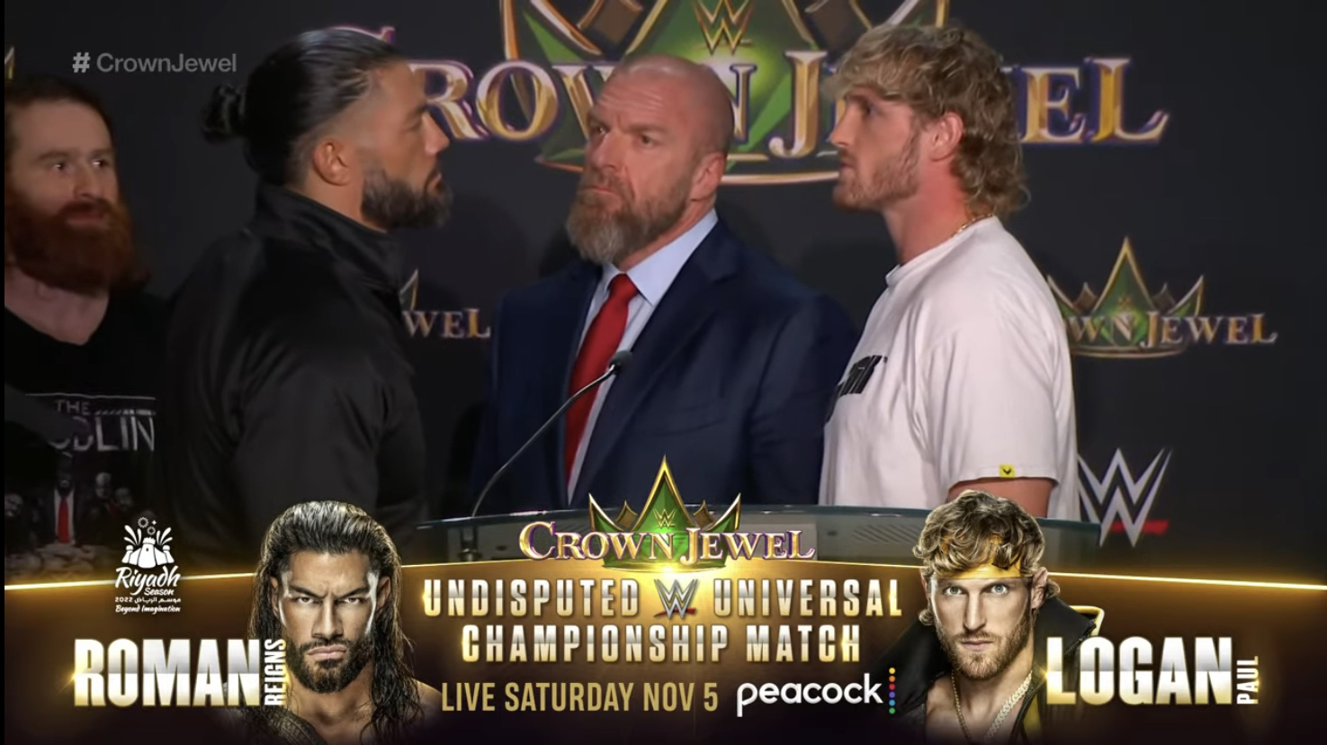 Oficial: Logan Paul vs Roman Reigns en Crown Jewel - Lucha Libre Online